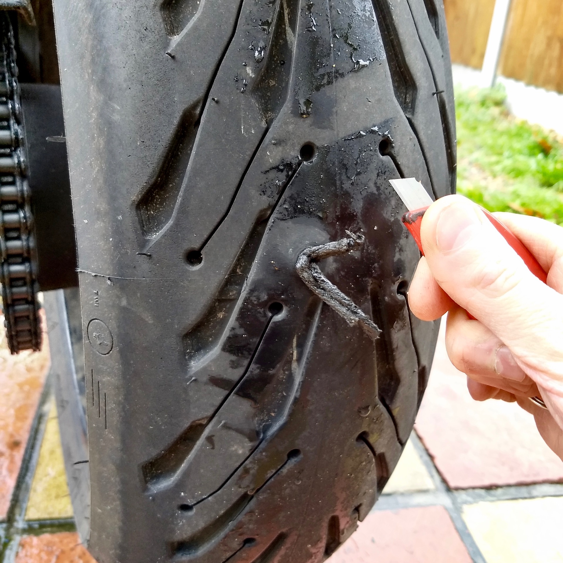 Howto Repair Motorcycle Puncture at the Roadside - Beginner Biker ...