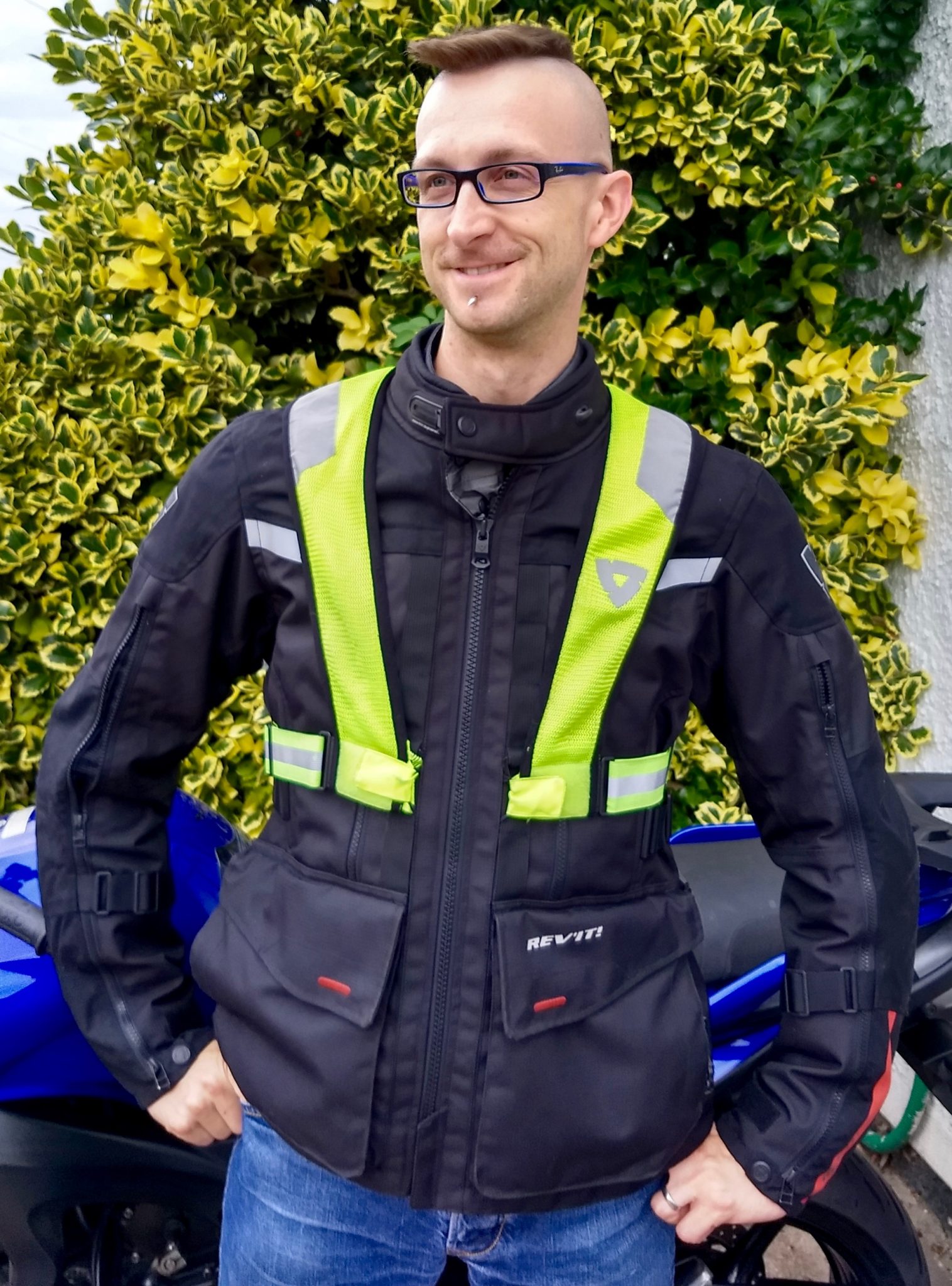 Rev'it Hi-Vis Connector Vest Mini Review - Beginner Biker Adventures